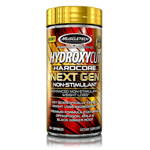 MuscleTech Hydroxycut Hard Core Next Gen Non Stimulant-150 Capsules ...