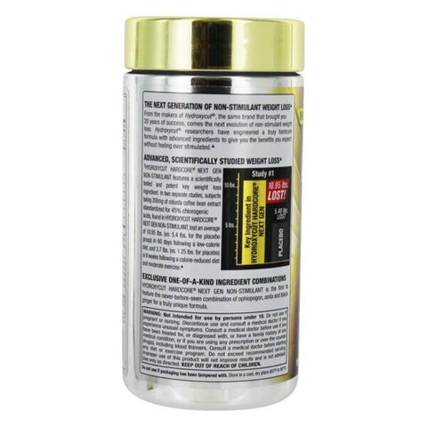 MuscleTech Hydroxycut Hard Core Next Gen Non Stimulant-150 Capsules ...